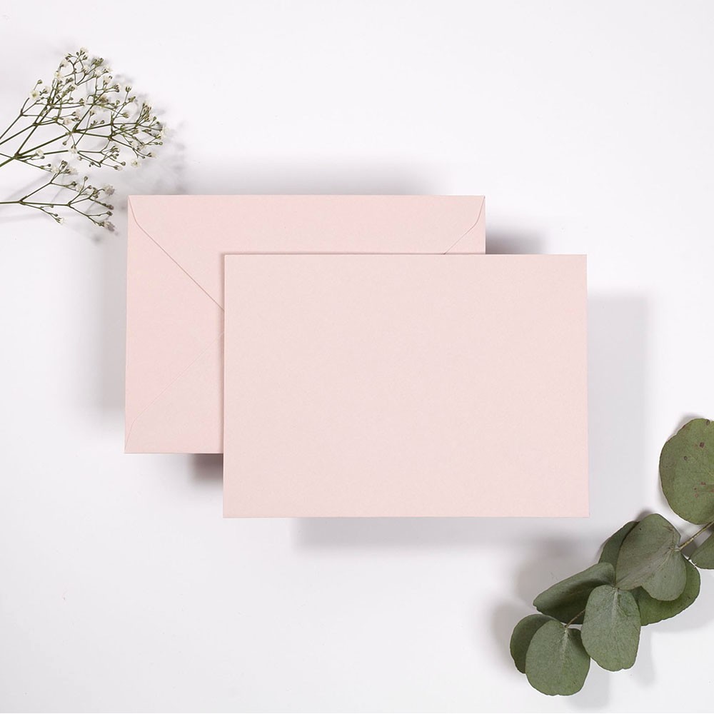 Blush Pink Envelopes | C7, C6, 5x7", C5, Square | DIY