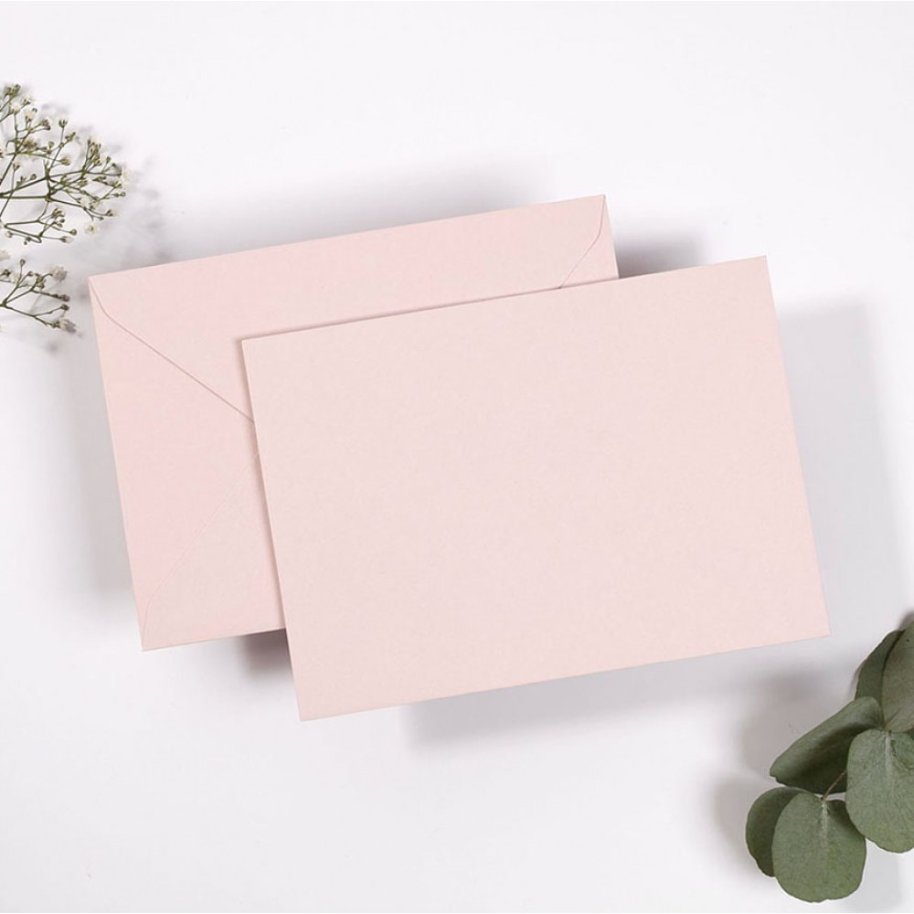 Blush Pink Envelopes | C7, C6, 5x7", C5, Square | DIY