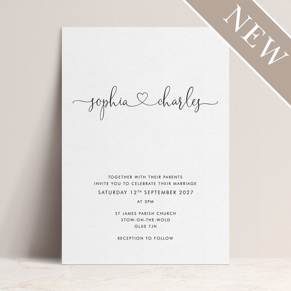 Wedding Invitation Day/Evening 'Edward ED02' | Bespoke