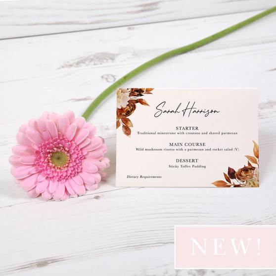 Pocketfold Wedding Invitations 'Autumn Garden AG10'