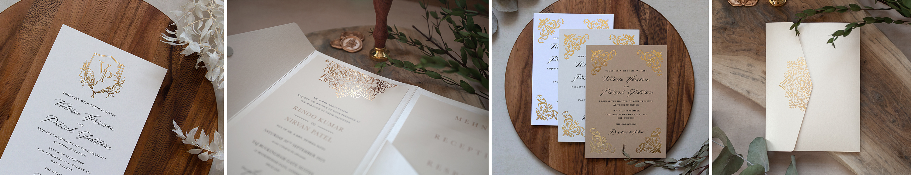 Luxury Wedding Invitations | Hand Pressed Foil