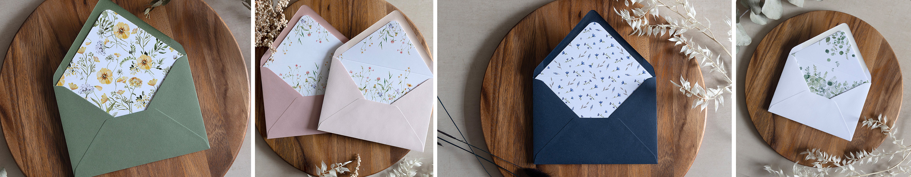 Fully Custom Wedding Envelope Liners | Vintage Prints